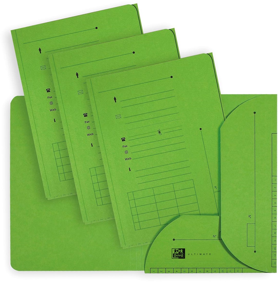 OXFORD Ultimate dossiermap, formaat A4, uit karton, met 2 kleppen, pak ...