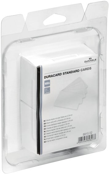 Kunststof kaarten Duracard 0,76mm 100 stuks One-Stop-Office-Shop.nl