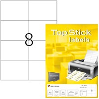 Etiket TopStick 8716 105x74mm wit 800 stuks One-Stop-Office-Shop.nl