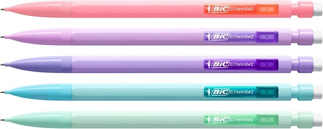 Vulpotlood Bic Matic Pastel HB 0.7mm pastel assorti One-Stop-Office-Shop.nl