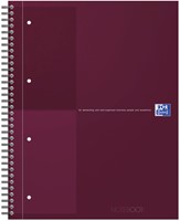 Spiraalblok Oxford International Notebook A4+ lijn rood One-Stop-Office ...