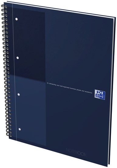 Spiraalblok Oxford International Notebook A4+ lijn blauw One-Stop ...