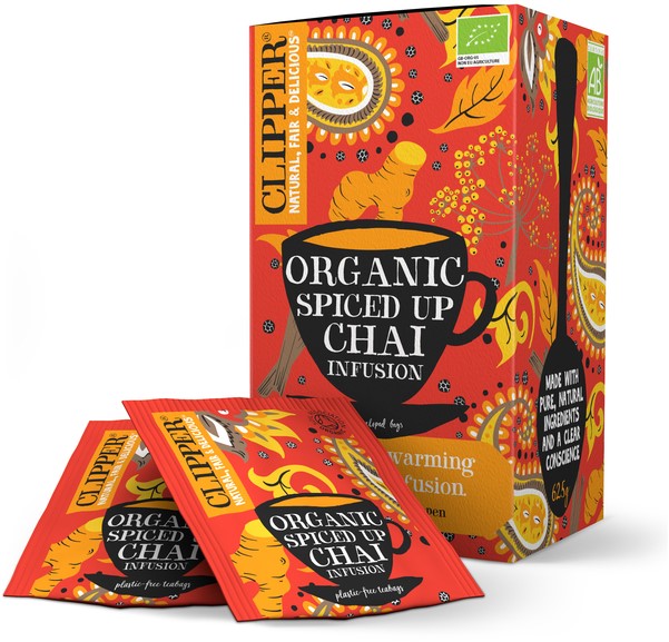 Thee Clipper spiced up chai bio 25 zakjes One-Stop-Office-Shop.nl