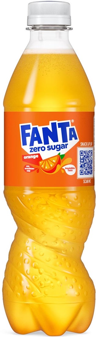 Fanta Orange Zero frisdrank, fles van 50 cl, pak van 12 stuks One-Stop ...