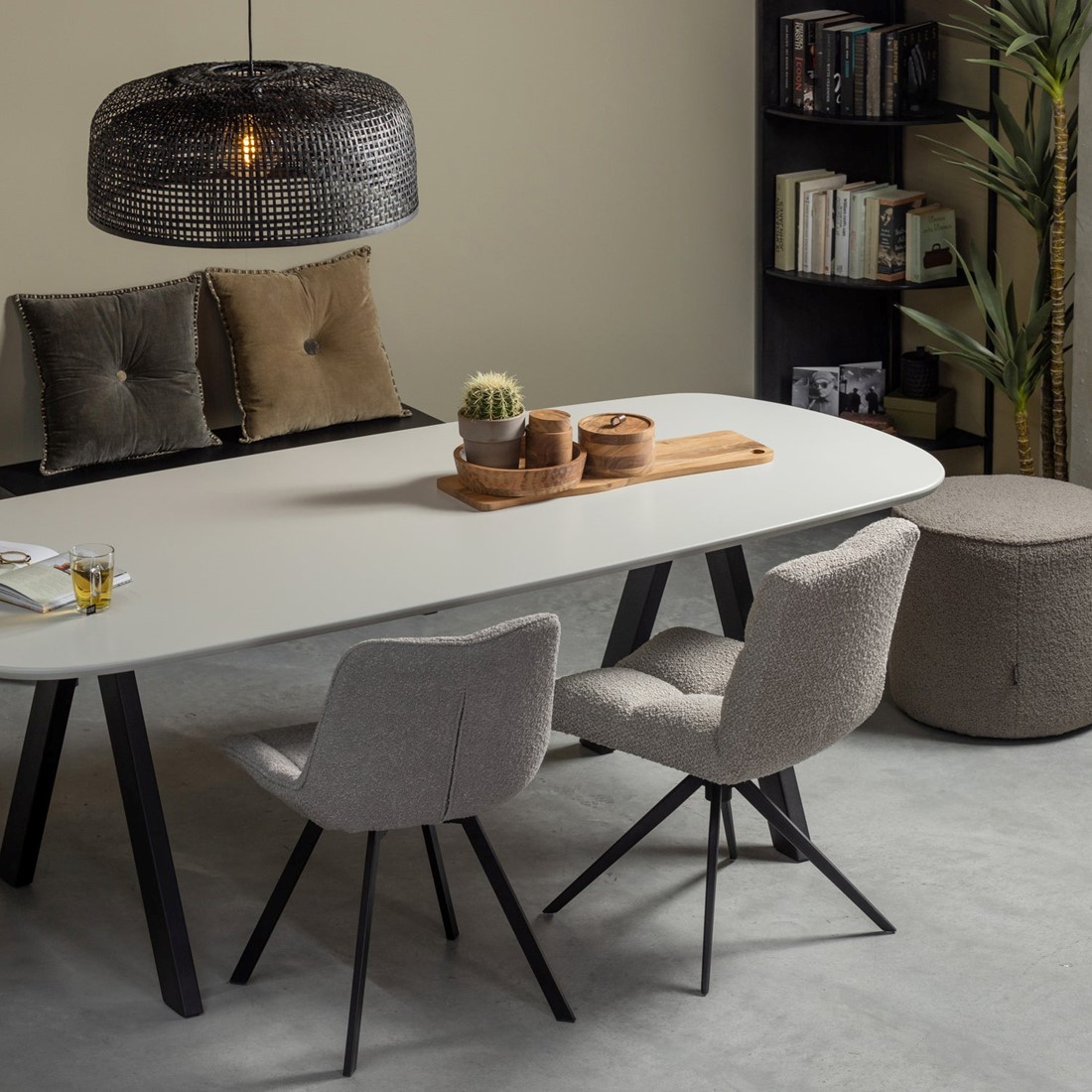 Imme Bankje Hout Zwart 110Cm One-Stop-Office-Shop.nl