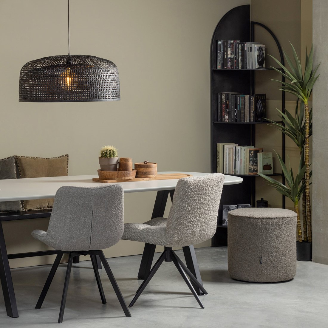 Imme Bankje Hout Zwart 110Cm One-Stop-Office-Shop.nl