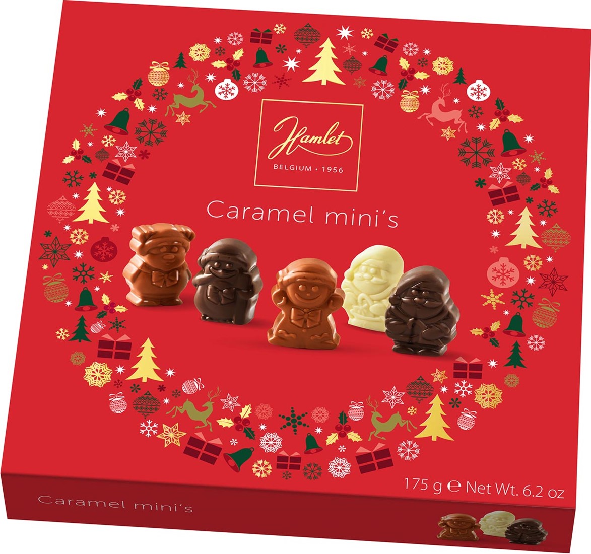 Hamlet Caramel Mini's chocolade, doos van 175 g One-Stop-Office-Shop.nl