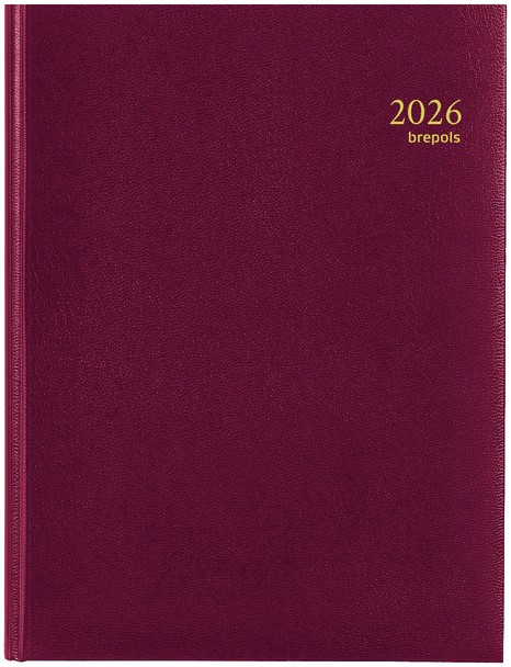 Agenda 2026 Brepols Timing Lima 7dagen/2pagina's viertalig bordeaux One ...
