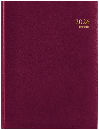 Agenda 2026 Brepols Timing Lima 7dagen/2pagina's viertalig bordeaux One ...