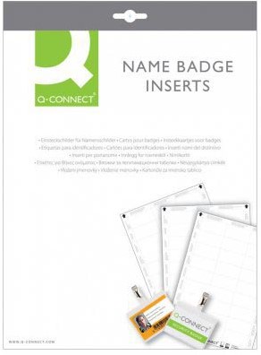 Q-CONNECT badge met krokodillenklem 75 x 40 mm, doos van 25 stuks One ...