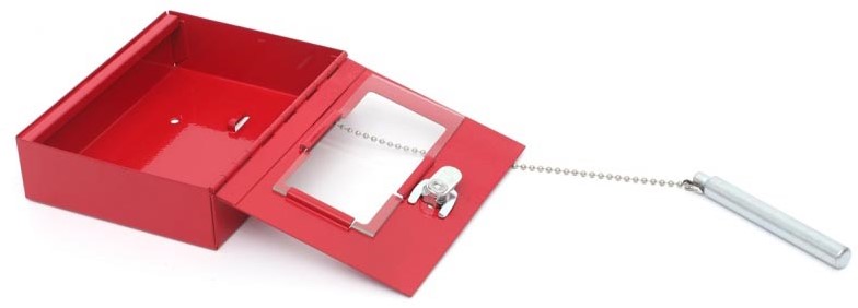 Q-CONNECT noodsleutelkast, ft 12 x 4 x 15 cm, rood One-Stop-Office-Shop.nl