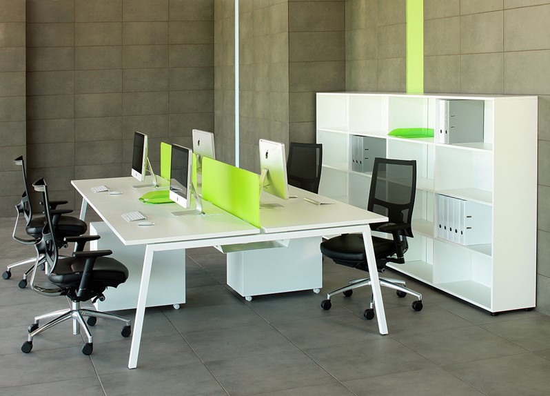 Bureau voor 4 personen kopen? Design bench bureau